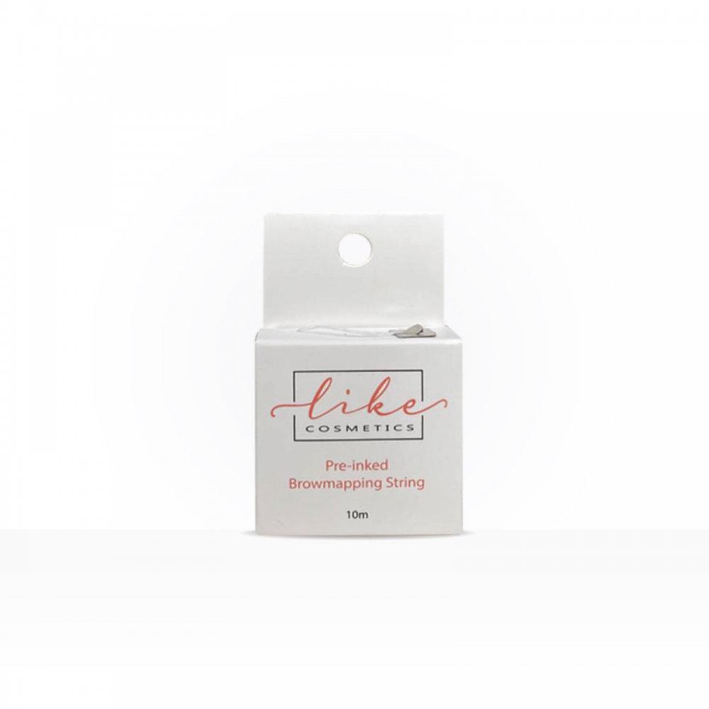 Mit dem vorgef. Faden von Brow Henna gelingt ein präzises anzeichnen ...