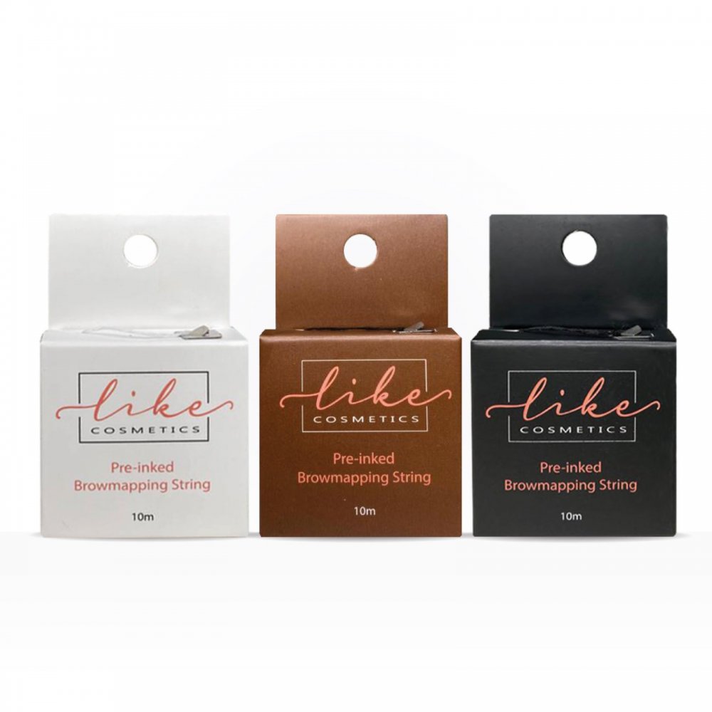 Mit dem vorgef. Faden von Brow Henna gelingt ein präzises anzeichnen ...