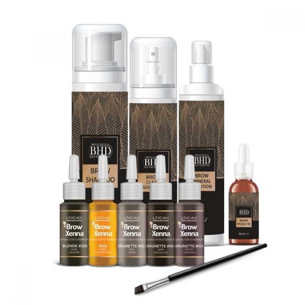 Das Brow Henna Starterset mit 5 Farben und Zubehör ab s